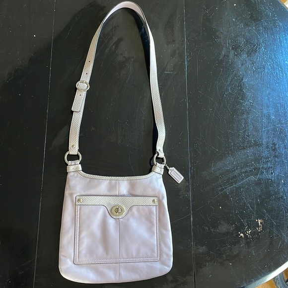 Coach | Bags | Lilac Coach Cross Body With Adjustable Strap Outside And ...